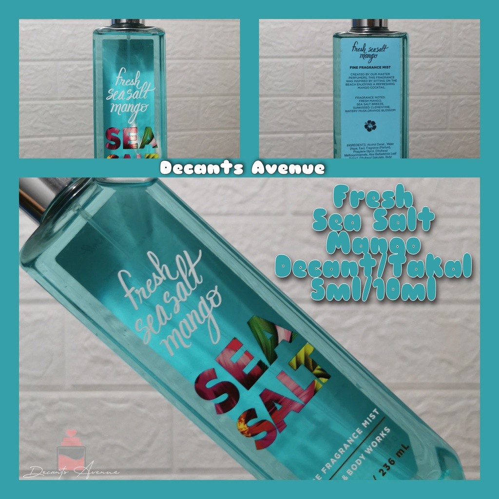 Fresh Sea Salt Mango - Bath And Body Works 1mL 3mL 5mL 10mL | Shopee ...
