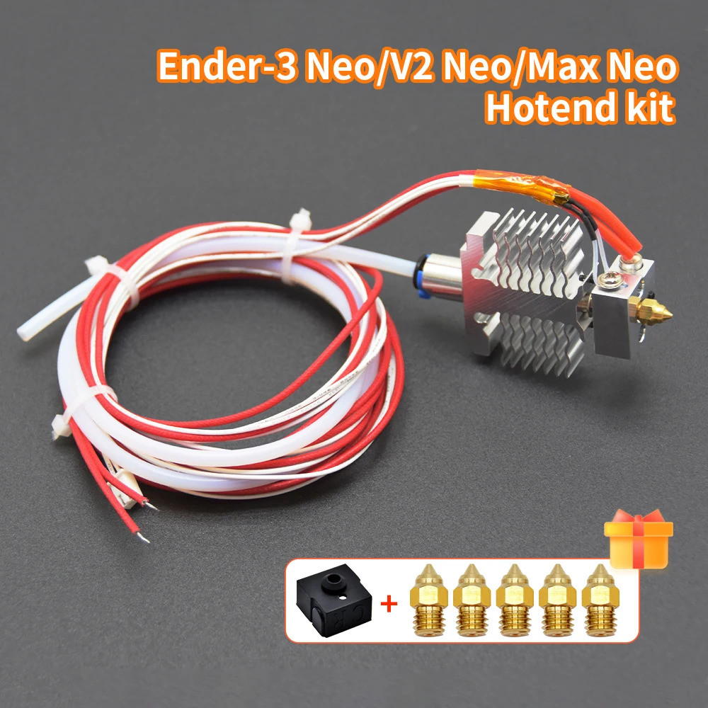 Update 3D Printer Hot End Kit for Ender-3 V2 Neo/Ender-3 Max Neo/ Ender-3 V2 Neo Hotend 24V 40W ...