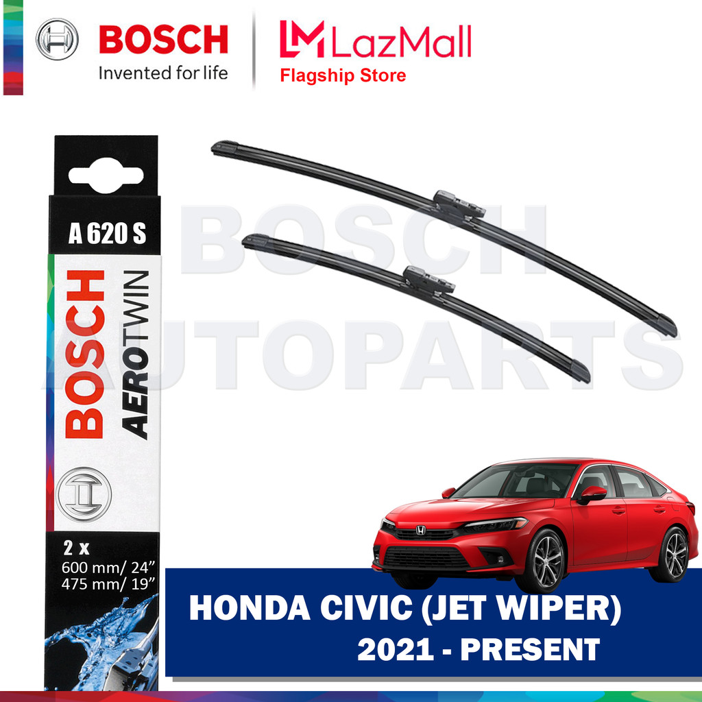 BOSCH AEROTWIN WIPER BLADE SET FOR HONDA CIVIC 2021 - PRESENT 24" / 19 ...