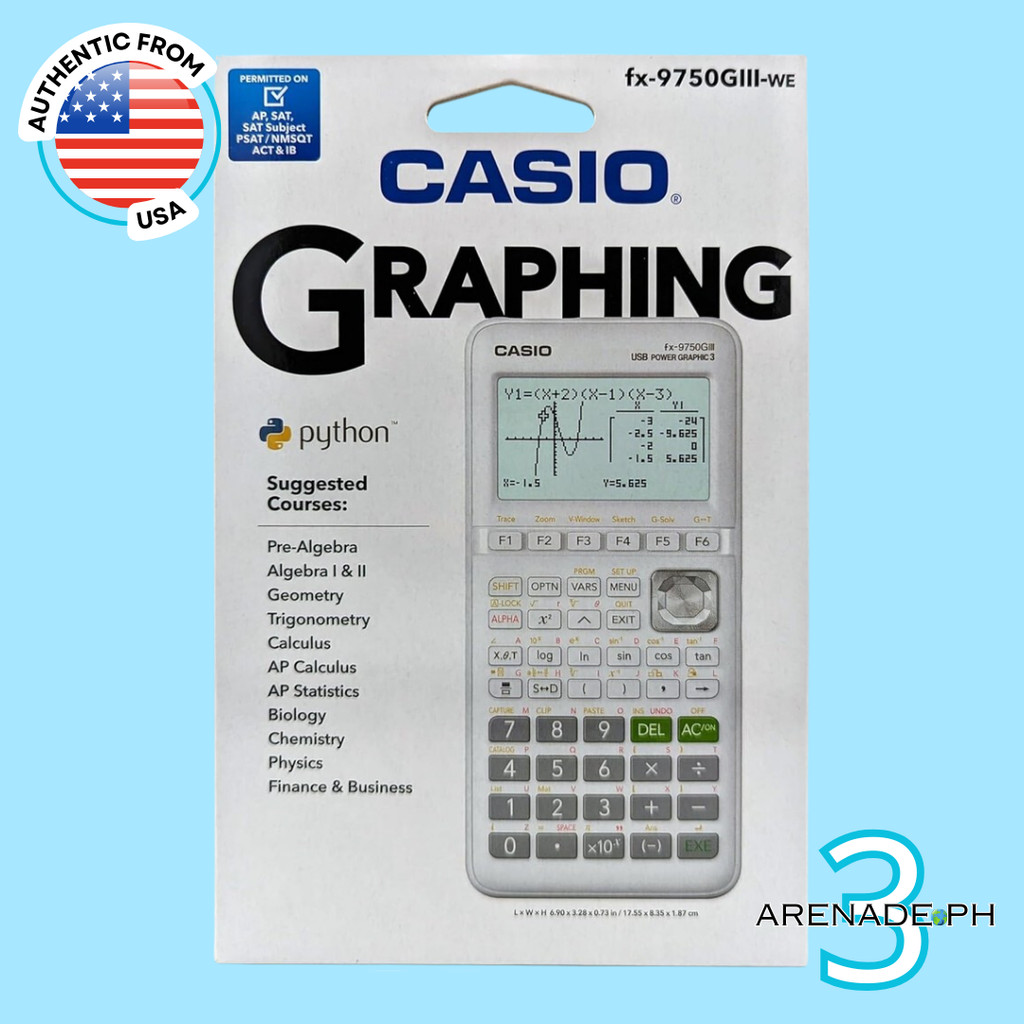 Casio Graphing Calculator (fx-9750GIII-WE), White | Shopee Philippines