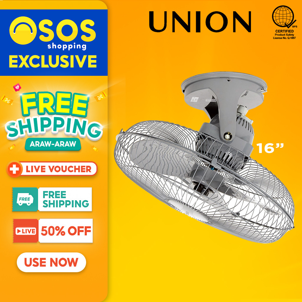 UNION 16inches Ceiling Orbit Fan | Electric Fan 60watts UGM-16OF •OSOS ...