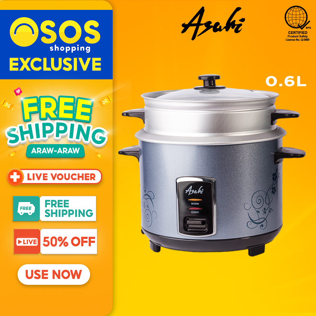 ASAHI ORIGINAL Electric Rice Cooker with Steamer RC-31 •OSOS• | Shopee ...