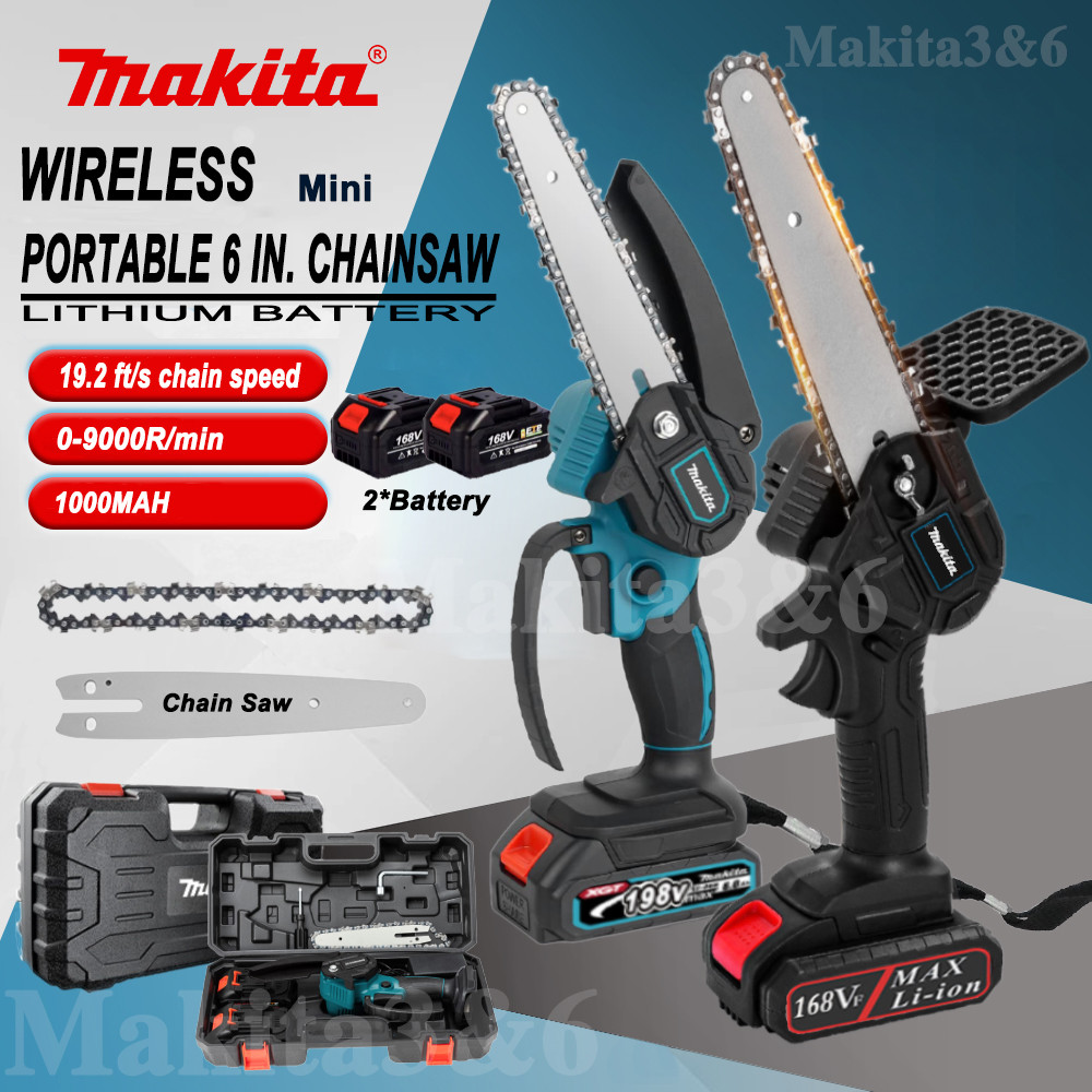 MAKITA Electric Chain Wood Cutting Saw Blade Cordless Electric Chainsaw ...