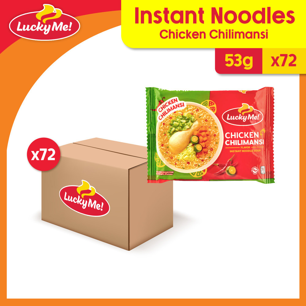 Lucky Me! Instant Mami Chicken Chilimansi 53g X 72 | Shopee Philippines