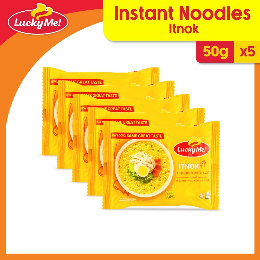 Lucky Me! Instant Noodle Soup Itnok 50g X 5 | Shopee Philippines