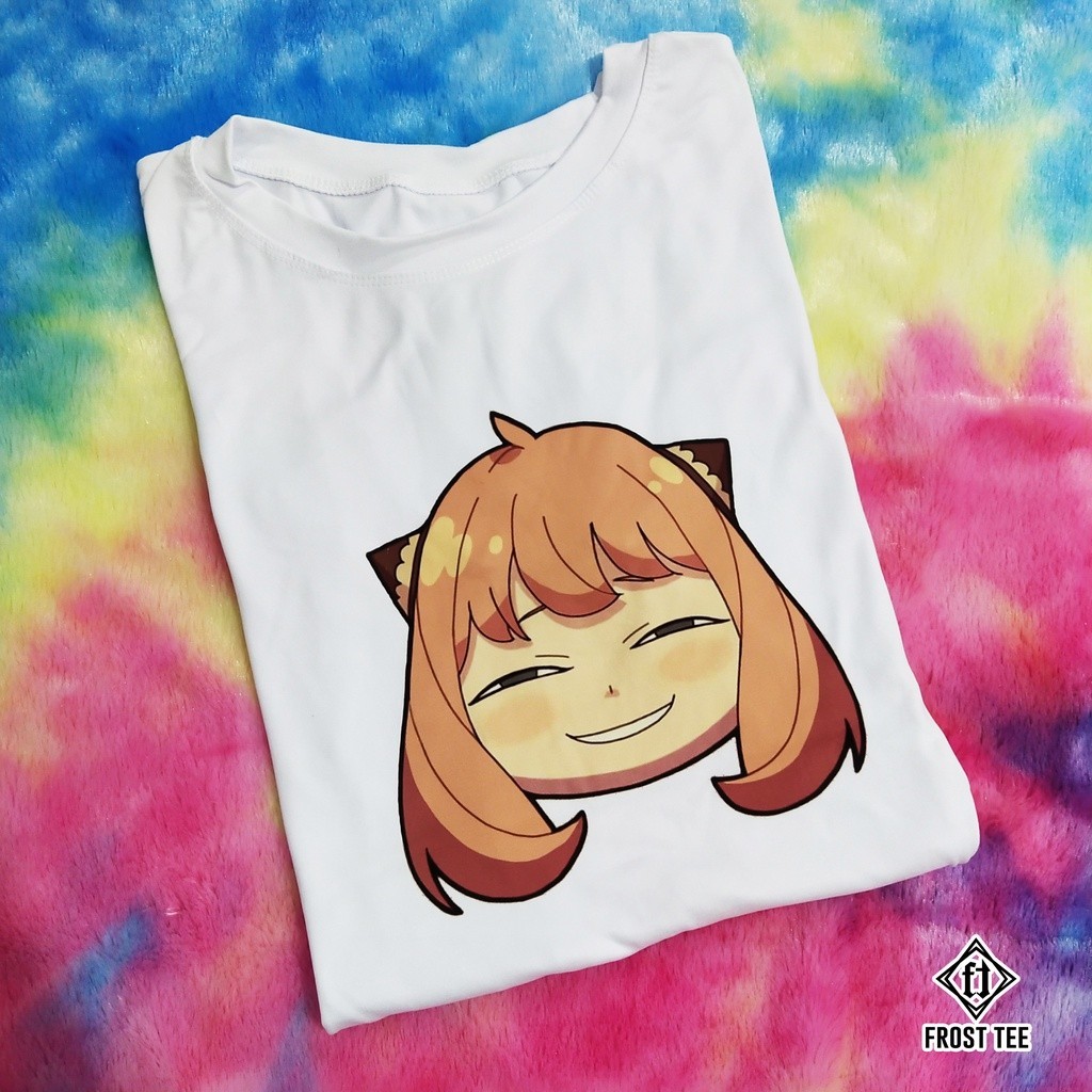 Spy X Family Anya Hehe Smug Face Colored Anime Shirt | FROST TEE ...