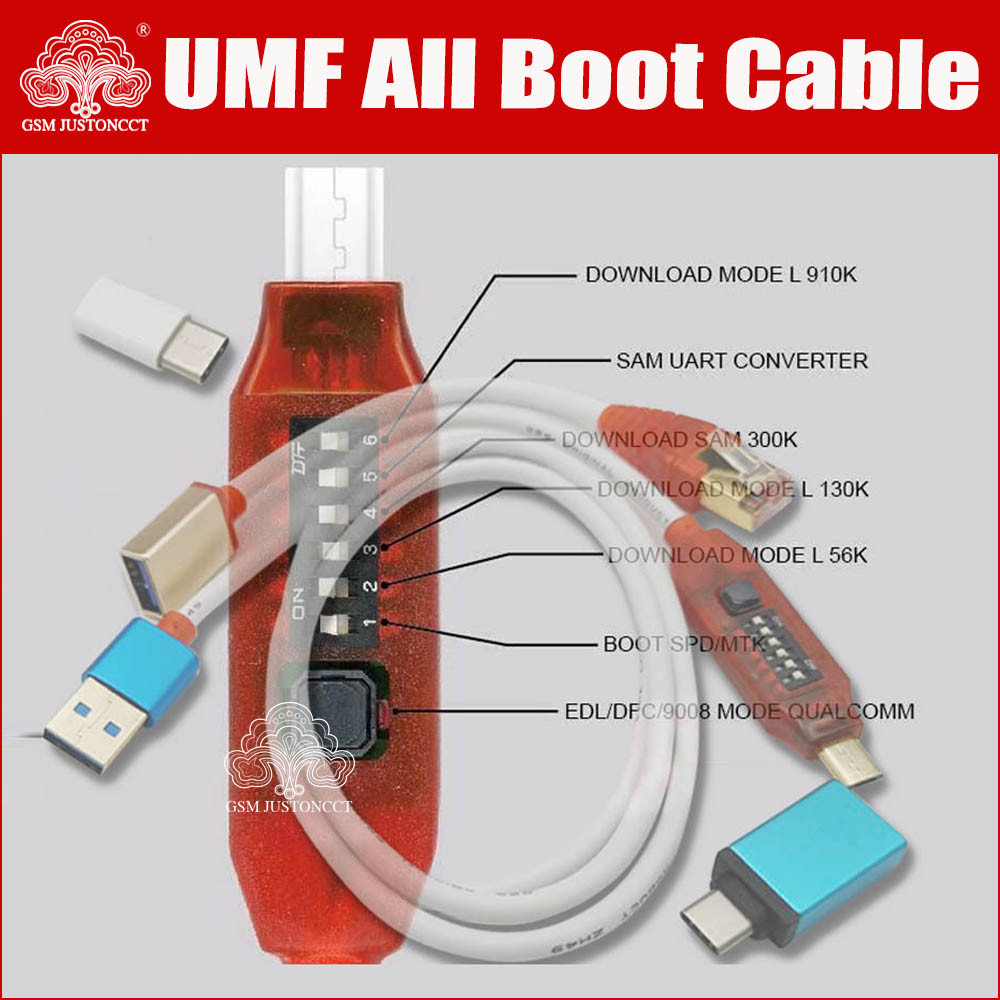 유Umf /all in one Cable for edl /dfc for 9800 model For qualcomm/mtk/spd ...