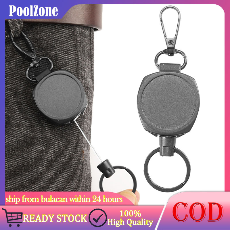 Metal Easy-to-pull Buckle Elastic Retractable Anti-Lost Keychain Anti ...
