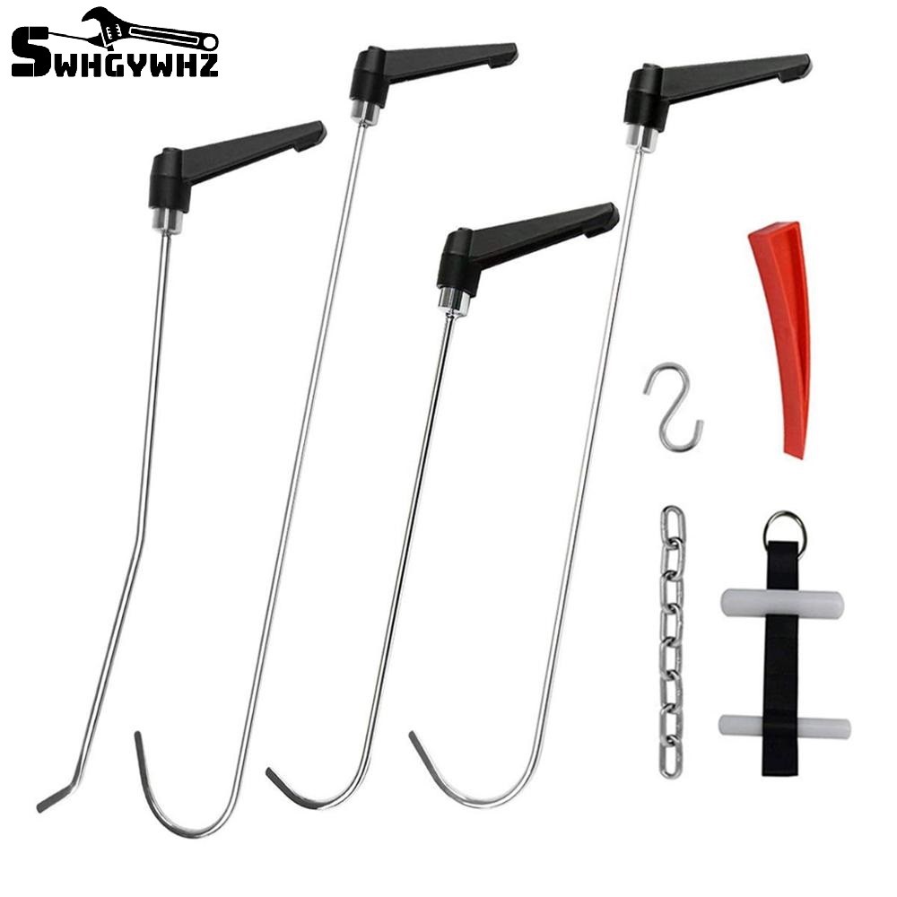 ♥Dent Removal Rods Tools Kit with Adjustment Handle with Wedge Gasbag ...