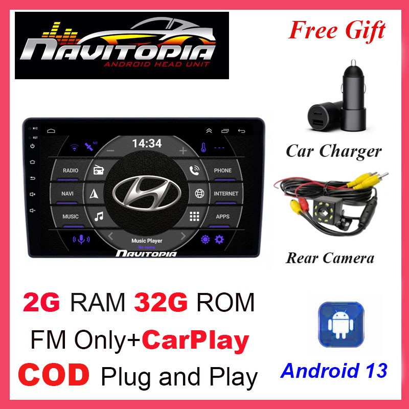NAVITOPIA Android 13 Car Head Unit Monitor Stereo for Hyundai Starex ...