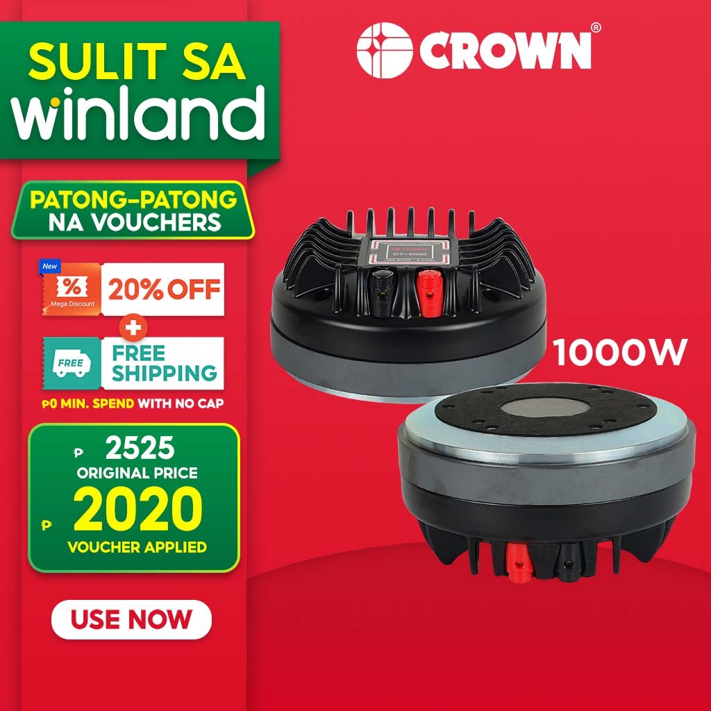 Crown by Winland Compression Driver Unit 1000W 8Ohms 75mm VC CT-1000 (1 ...