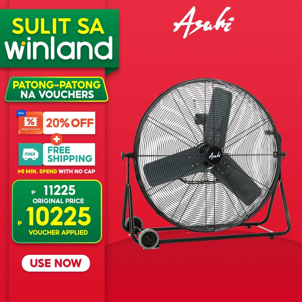 Asahi by Winland Industrial 30inch Mobile Floor Powerful Fan / Electric ...