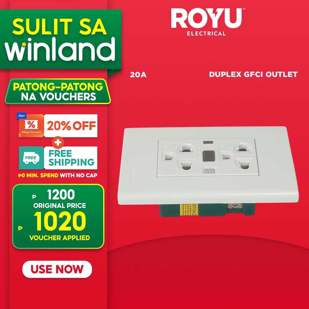 Royu by Winland Wiring Devices Ground-Fault Circuit Interrupter 20A ...