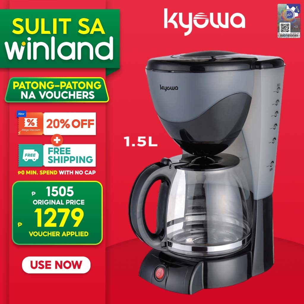 Kyowa by Winland Coffee Maker Coffee Machine 12 Cups w/ Aroma and Anti ...