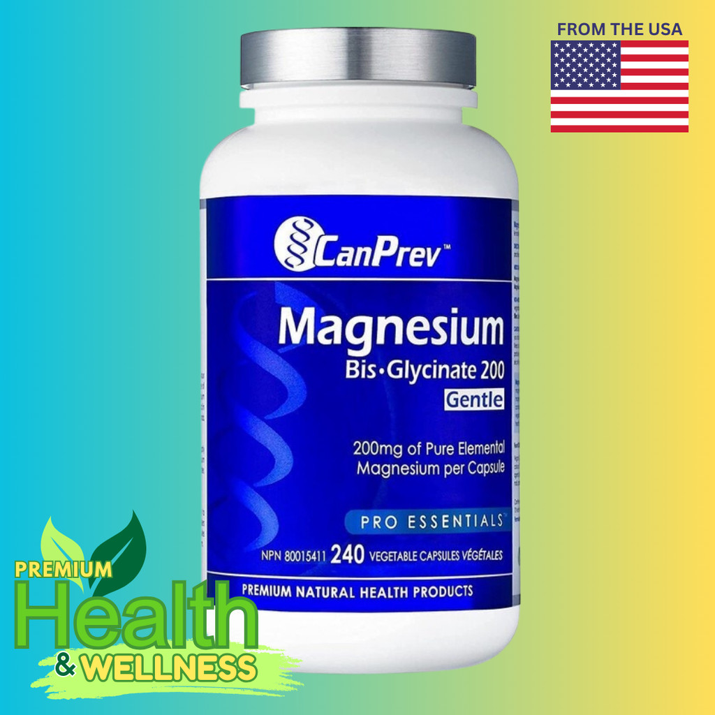 CanPrev Magnesium Bis-Glycinate 200mg - 240 Veggie Capsules | Shopee ...