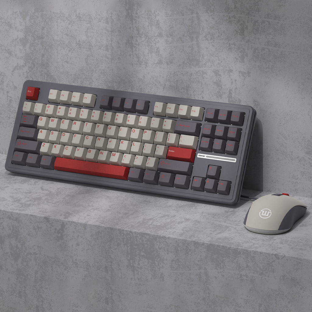 ♦Womier M87 TKL Gaming Keyboard with Gamer Mouse Retro Hot Swappable ...