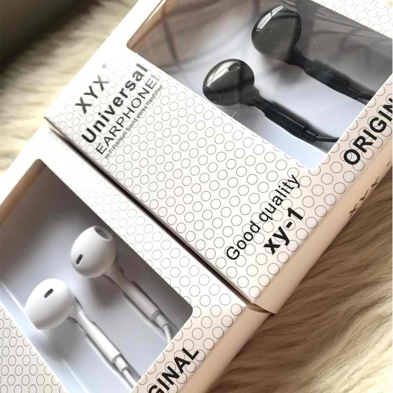 XYX mobile wired earphones universal earbuds with MIC remote control ...