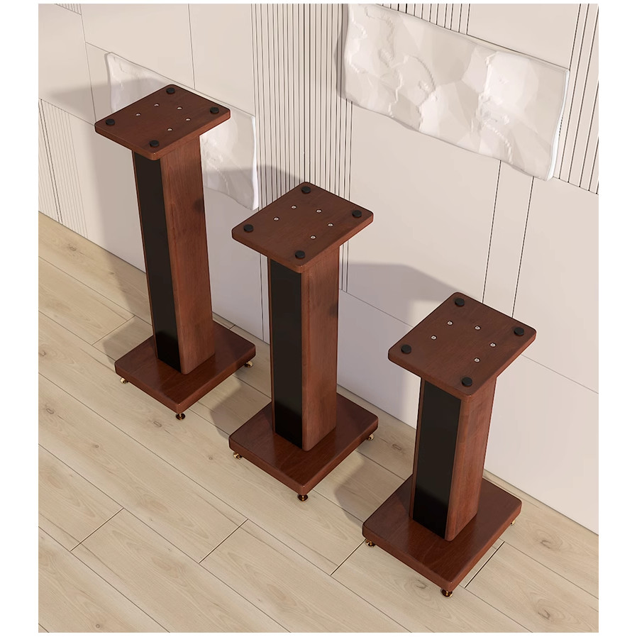 ☄A-419 Speaker Stand Speaker Stand Solid Wood Card Package Shock ...