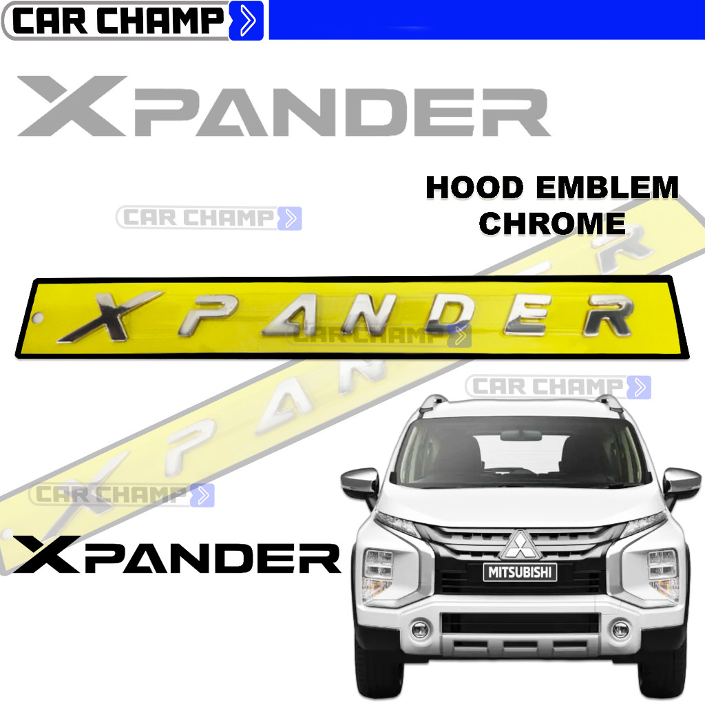 Mitsubishi Xpander 2018 to 2021 OEM Hood Emblem Chrome with sticker ...
