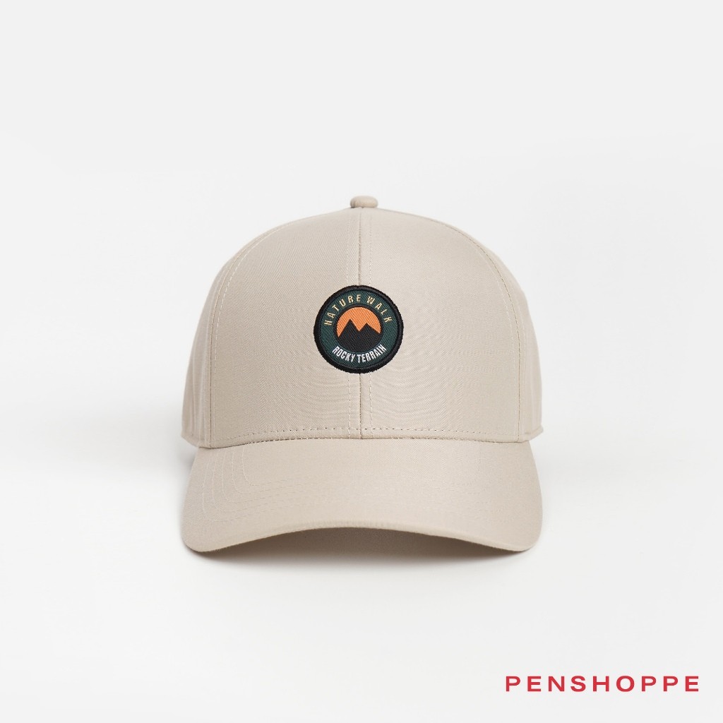 Penshoppe Varsity Cap with Patch Embroidery (Light Taupe) | Shopee ...