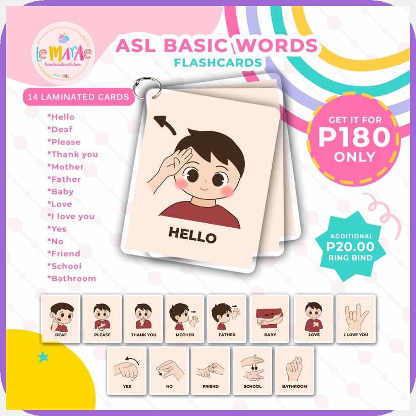 BASIC@Y[SIGN]x&LANGUAGES!E[WORDS,N[ASL,t[Laminated,V[Educational,yB ...