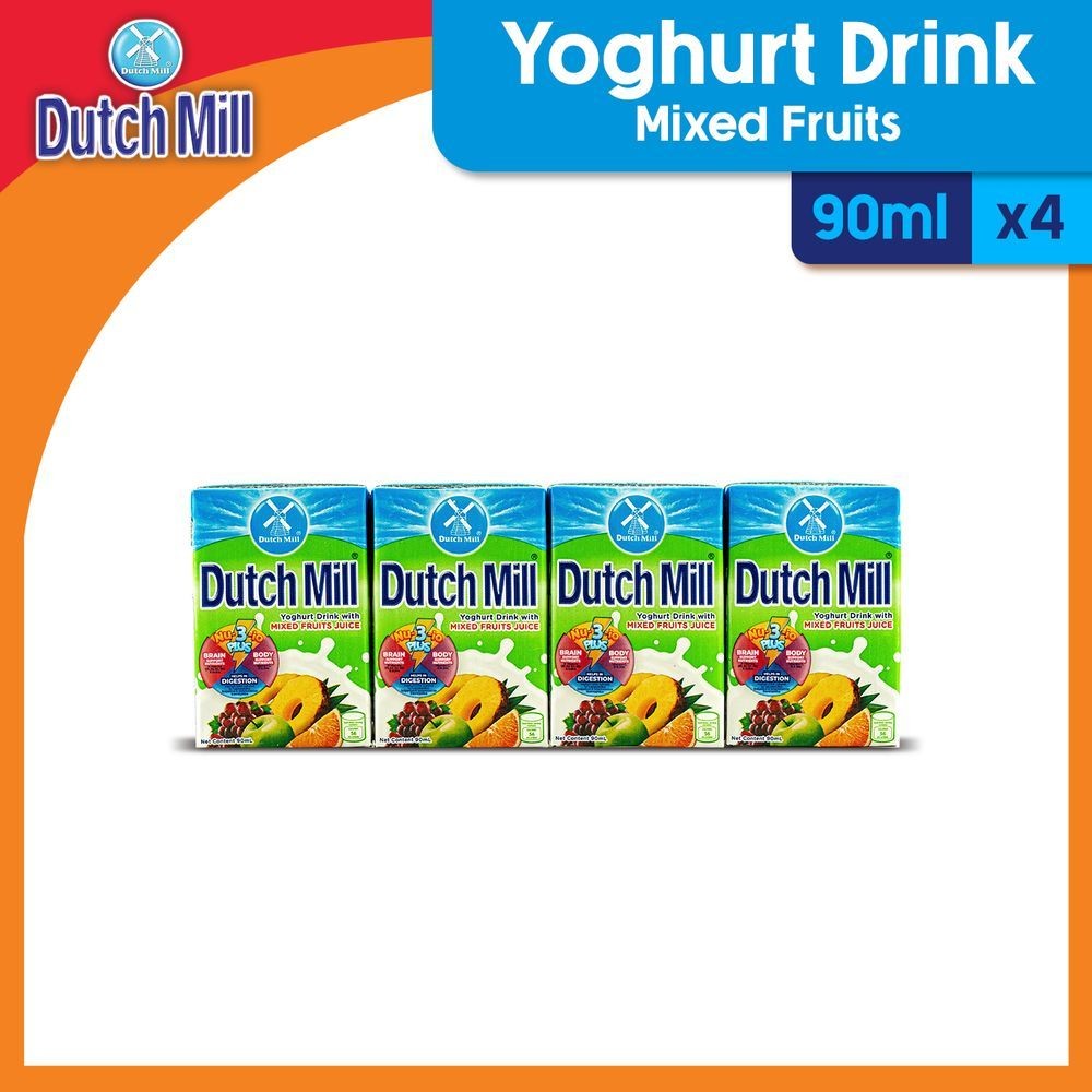 Dutch Mill UHT Yoghurt Drink Superfruits with 4 Mixed Berries Juice ...