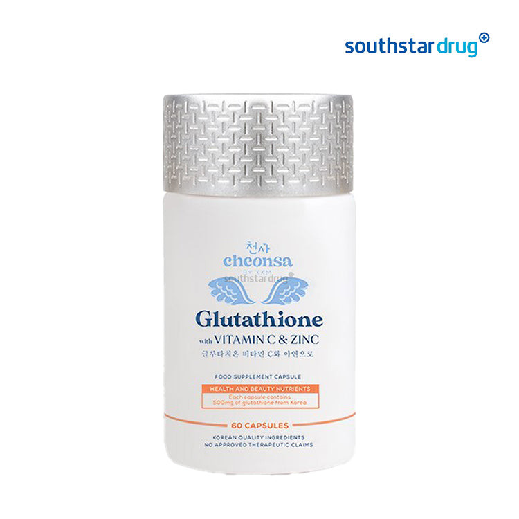 Cheonsa Capsule Glutathione with Vitamin C & Zinc | Shopee Philippines