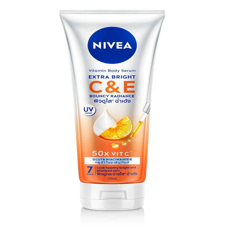 Nivea Extra Bright C&E Vitamin Body Serum Lotion Bouncy Radiance 170ml | Shopee Philippines
