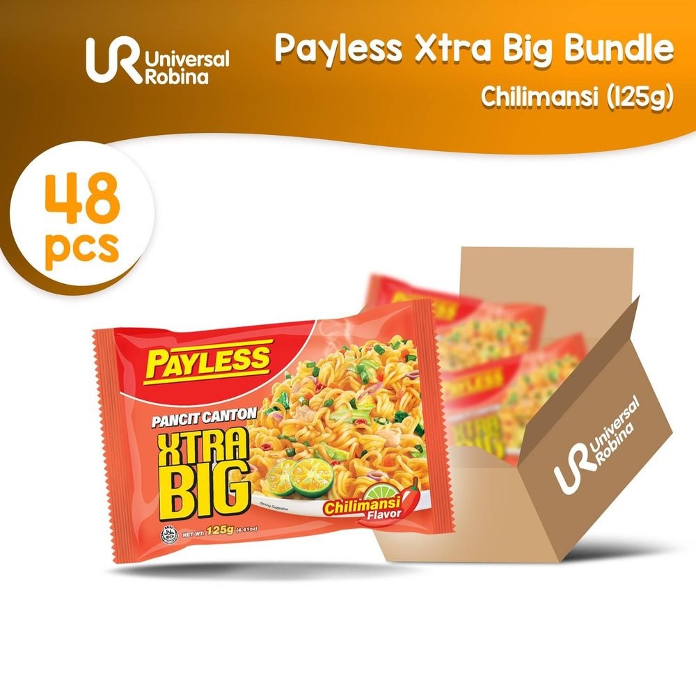 Payless Xtra Big Pancit Canton Chilimansi (125g) - 48 pcs | Shopee Philippines