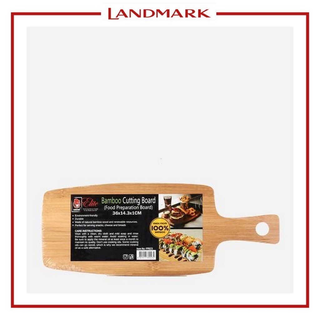 Eurochef Food Prep Board Rectangle with Handle 12 x 1.5 x 12cm | Shopee ...