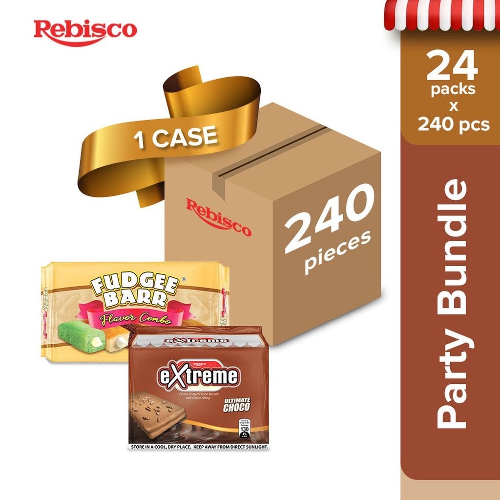 Party Bundle: Extreme Choco Coated Sandwich 25g x 120pcs + Fudgee Barr ...