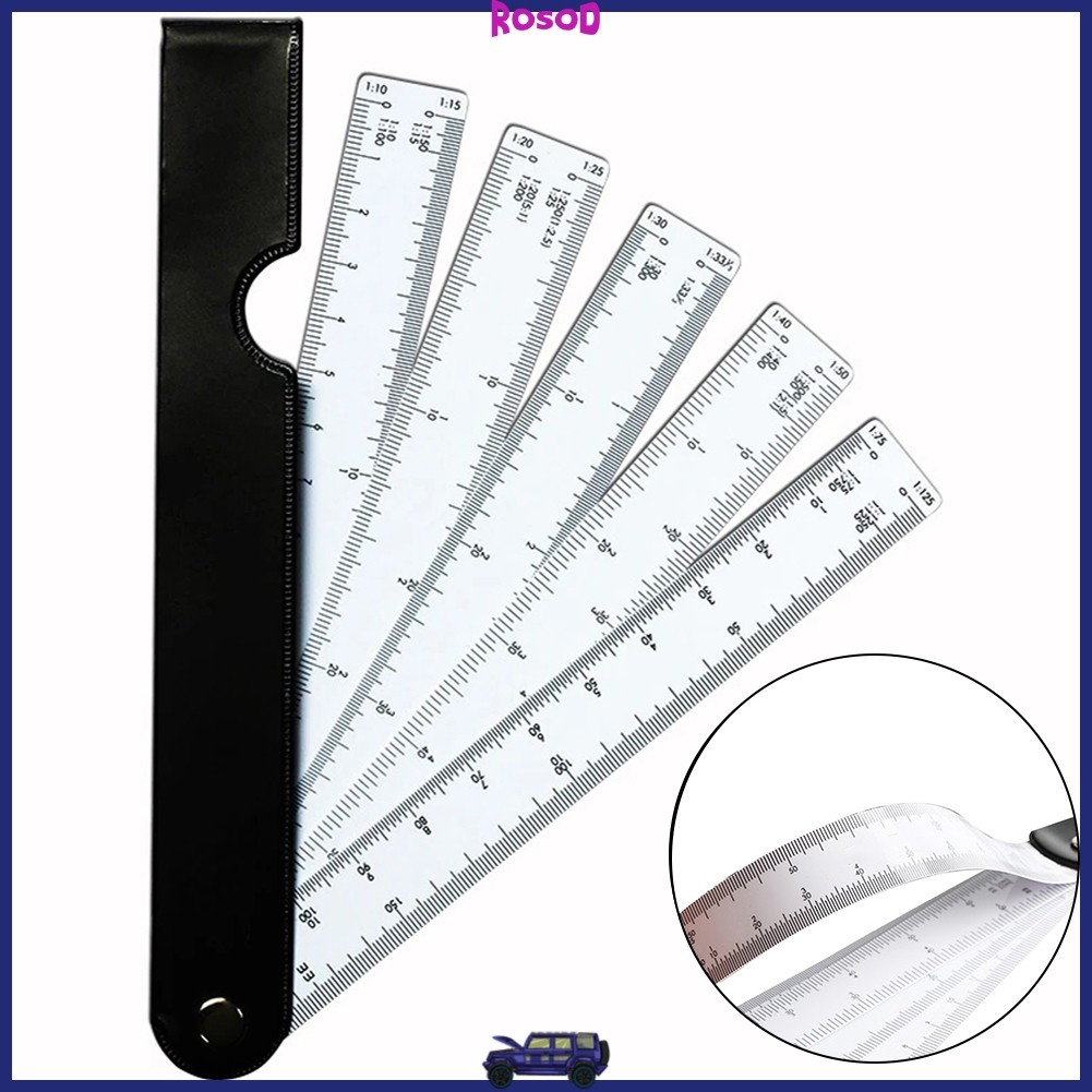 [prosody1] Fan Shape Scale Ruler with 5 Blades Engineering ...