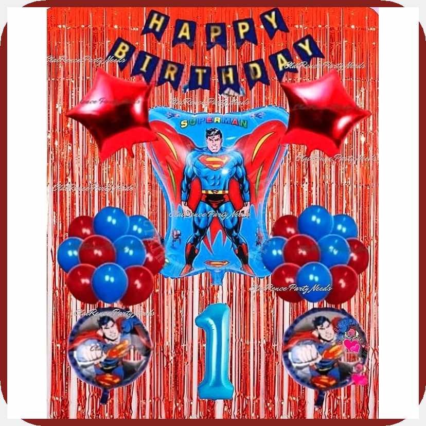 Suprman*p,Theme)yl)Birthday)Bg>Decoration)DA>Package)ct>#03)bT>Party)xI ...