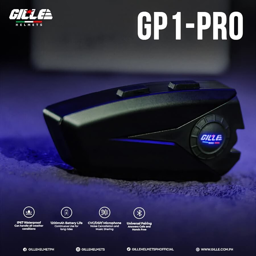 GILLE GP1 GP2 Intercom for Motorcycle Helmet Headset Bluetooth Music ...