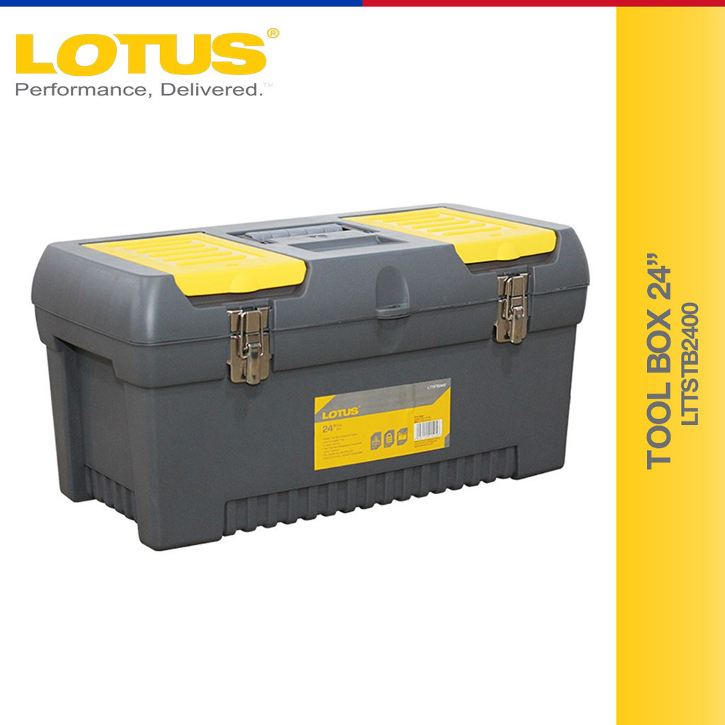 Lotus Tool Box 24 (Grey) LTTSTB2400 -Tool Storage | Shopee Philippines