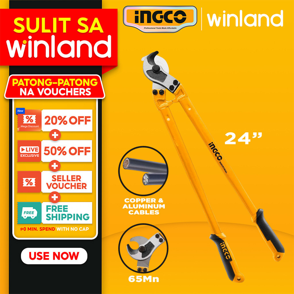 Ingco by Winland 24 inches Cable Cutter / Mall Cutter / Rebar Cutter ...