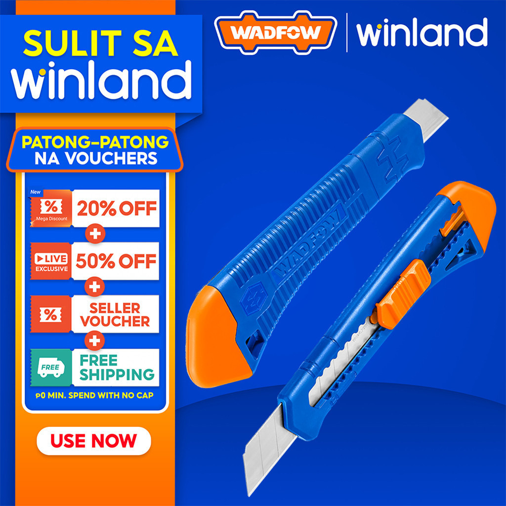 Wadfow by Winland 18mm x 100mm Snap Off Blade Cutter Knife 1 Pc. WAD-HT ...