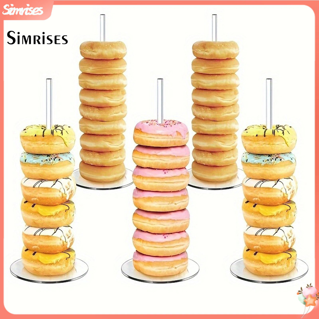 Donut Display Stand Easy Clean Donut Rack Clear Acrylic Donut Stand ...