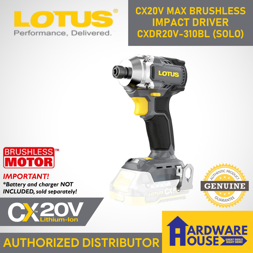 ORIGINAL LOTUS 20V Brushless Impact Driver Hex Drill Screwdriver CX20 ...
