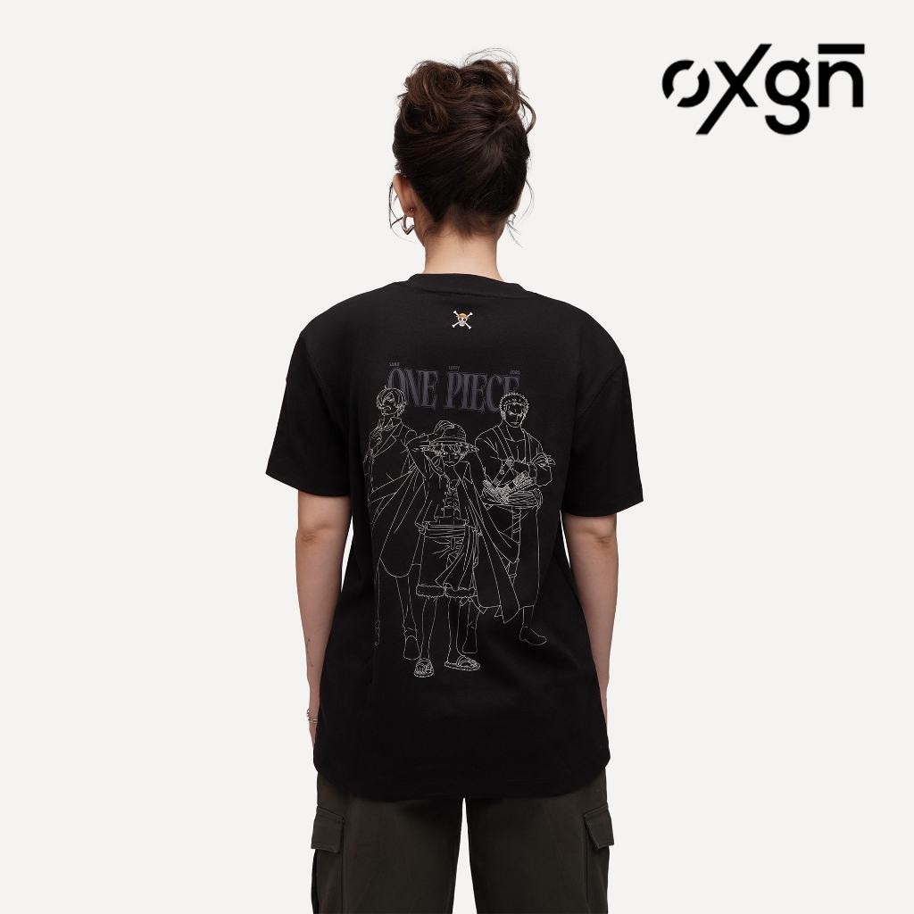 OXGN One Piece Graphic T-Shirt For Men And Women (Black) | Shopee ...