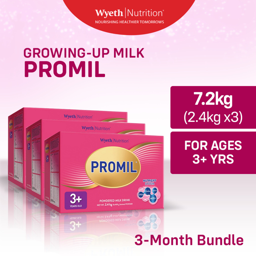 PROMIL FOUR Powdered Milk Drink for Over 3 Years Old 7.2kg (2.4kg ...