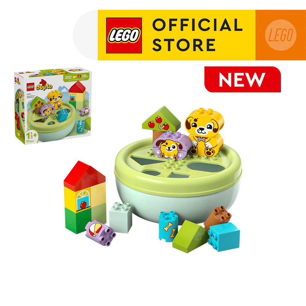 LEGO® DUPLO 10441 Shape Sorter: Puppy House, Age 1½+, Building Blocks ...