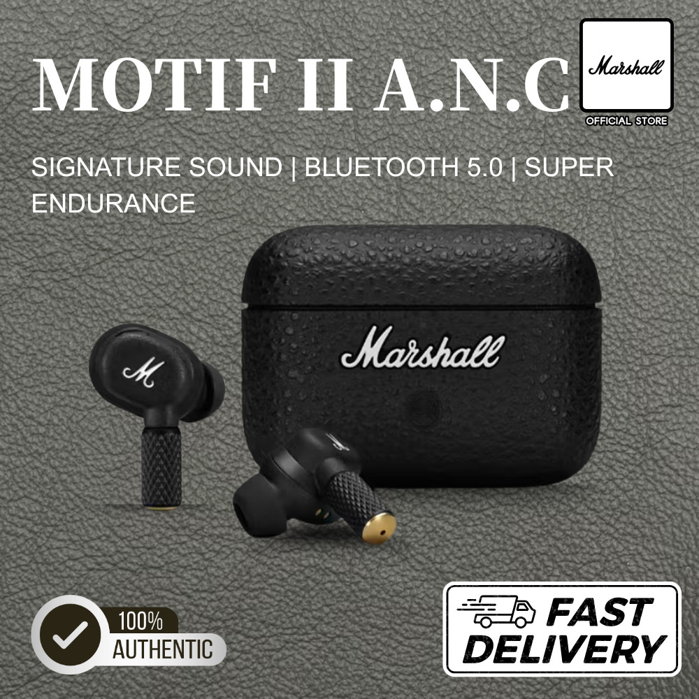 MOTIF II ANC Black Noise Cancelling Wireless Earbuds Motif II A.N.C ...