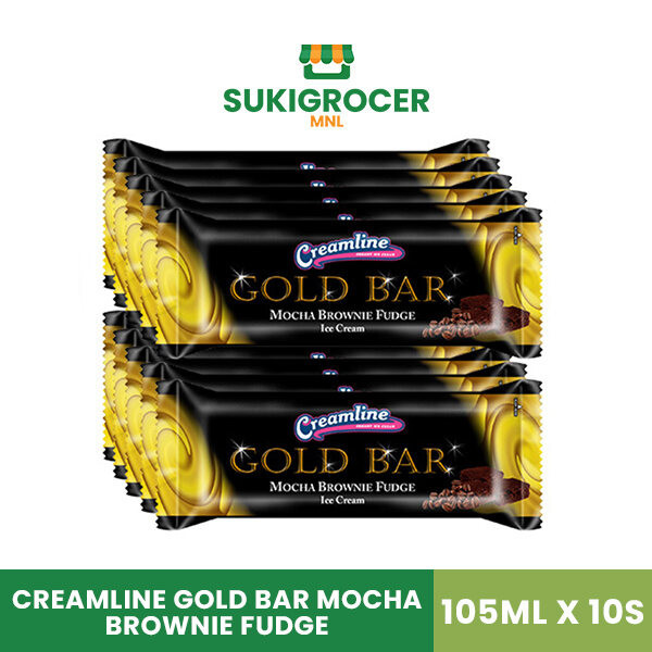 Creamline Gold Bar Mocha Brownie Fudge 105ML x 10s | Shopee Philippines