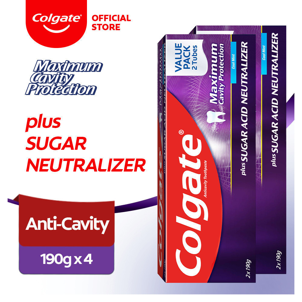 Colgate Maximum Cavity Protection plus Sugar Acid Neutralizer Anti ...