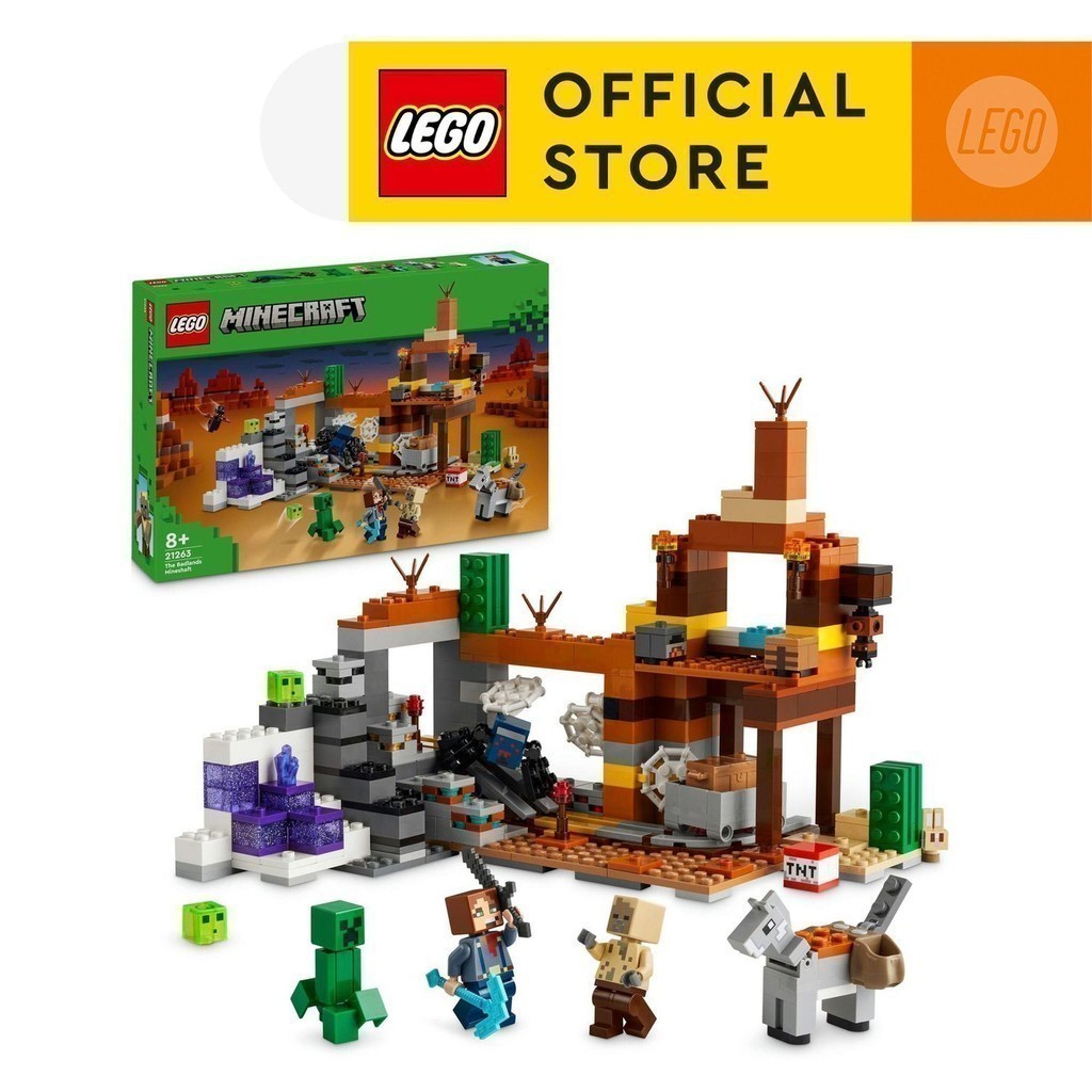 LEGO Minecraft 21263 The Badlands Mineshaft (538 Pieces) | Shopee ...