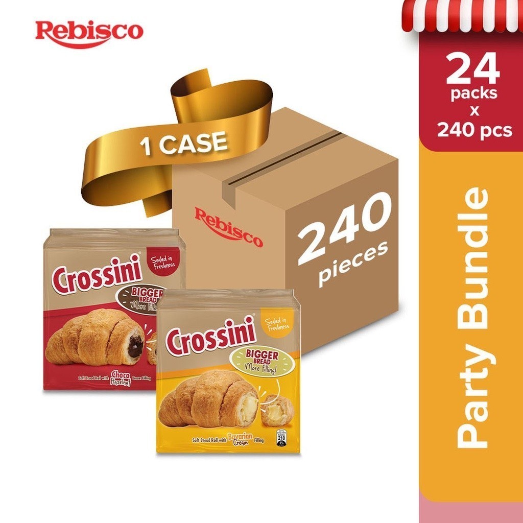 Party Bundle: Crossini Bavarian 41g x 120pcs + Choco Hazelnut 41G X ...