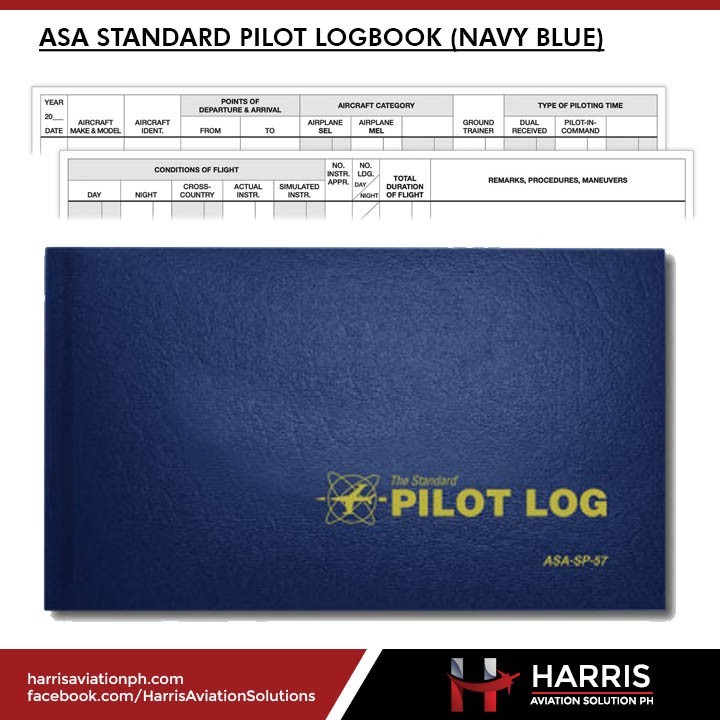 ASA Pilot Logbook (Navy Blue) | Shopee Philippines
