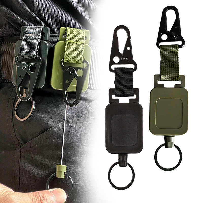 Steel Wire Rope Elastic Keychain Gear Tactical Keychain,for Camping ...