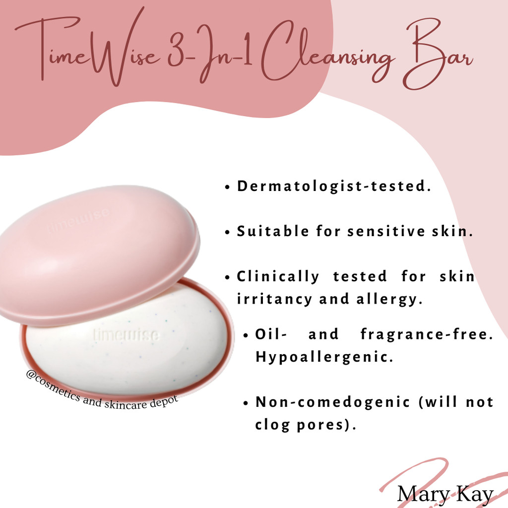 Mary Kay® TimeWise® 3-In-1 Cleansing Bar (with soap dish) | Shopee ...